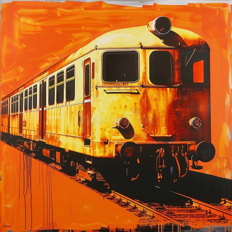 Experience the Thrill of Orange-colored Train Travel, Perfect for ...
