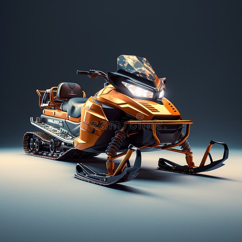 Award-winning Snowmobile Photography on Solid Background Stock ...