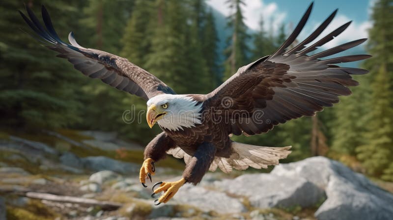 Eagle Running in Ultra Hd Cinematic Quality with Canon Eos R3 Stock ...