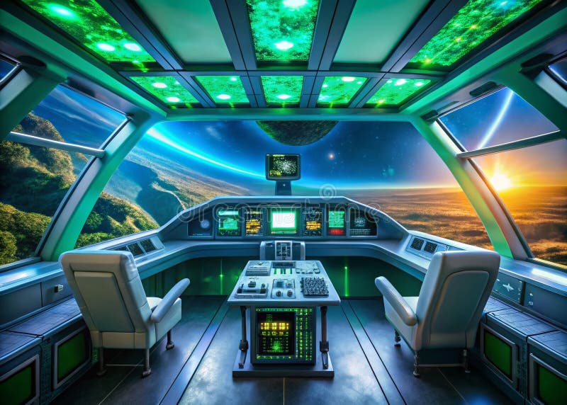 Experience the Thrilling Cockpit of a Futuristic Spaceship Advanced ...