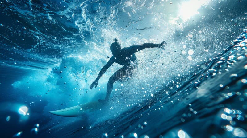 Experience the Thrills of Dynamic Underwater Surfing Action Enhanced by ...