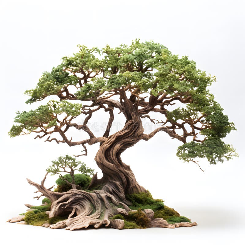 Old Majestic Tree in Forest Isolated Stock Image - Illustration of ...