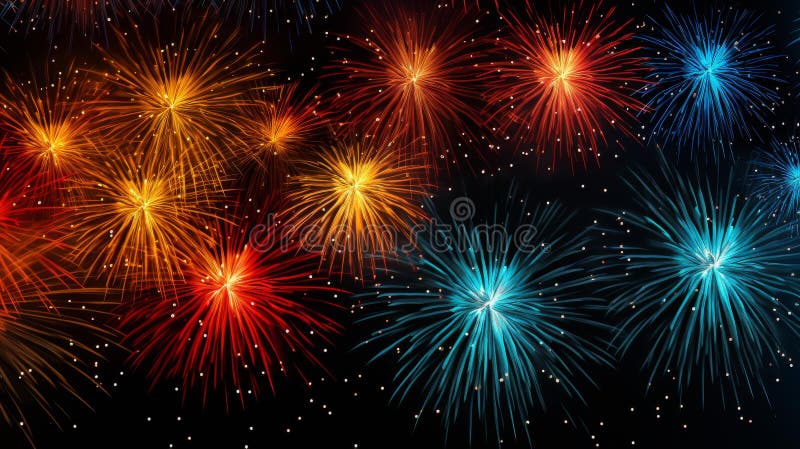 Experience the Timeless Celebration with Classic Firework Texture in ...