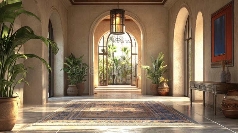 Experience a Timeless Elegance with a Mediterranean Hall Combining ...