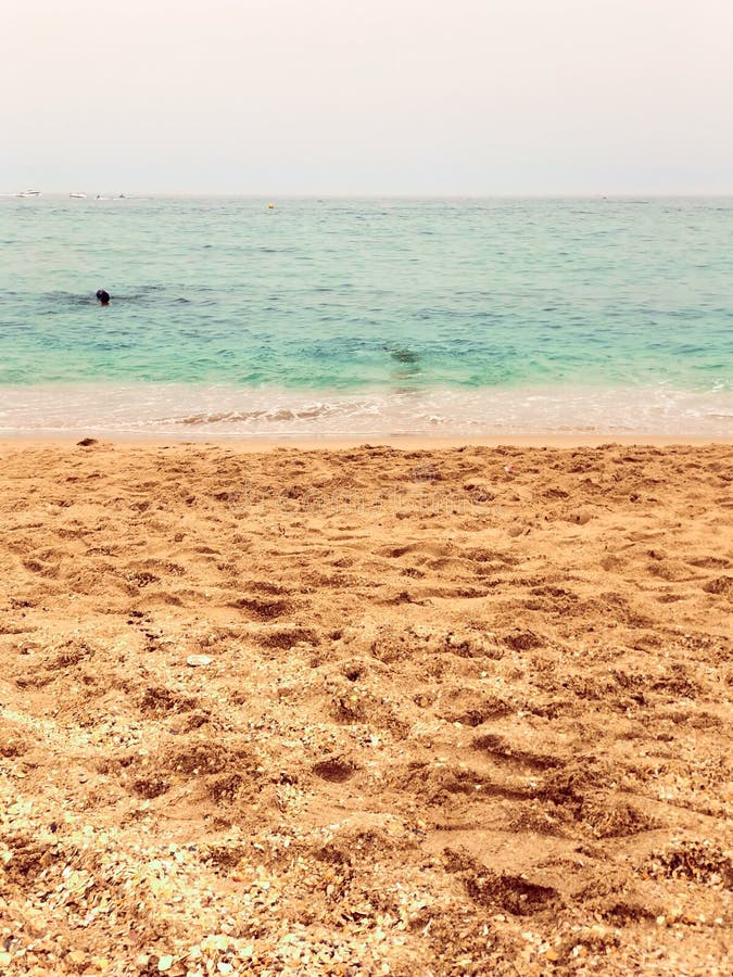 Experience Tranquility by the Beach with Clouds As Your Companion Stock Image - Image of peace ...