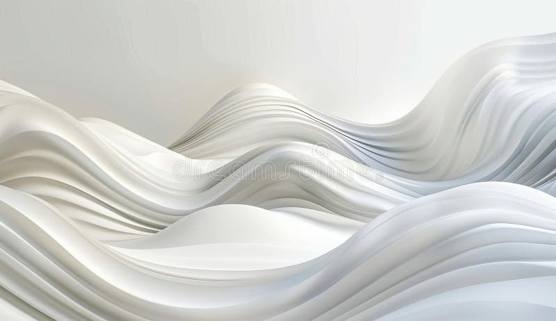 Experience the Tranquility of Smooth, Wavy Lines Flowing Across a Soft ...