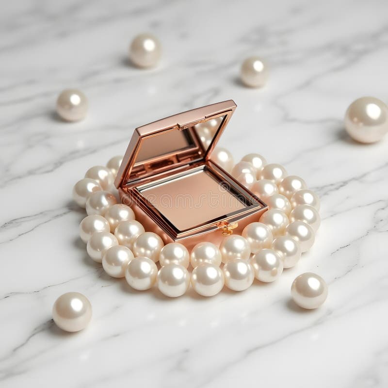 Pearl Essence Luxury and Versatility in a Makeup Compact Stock ...