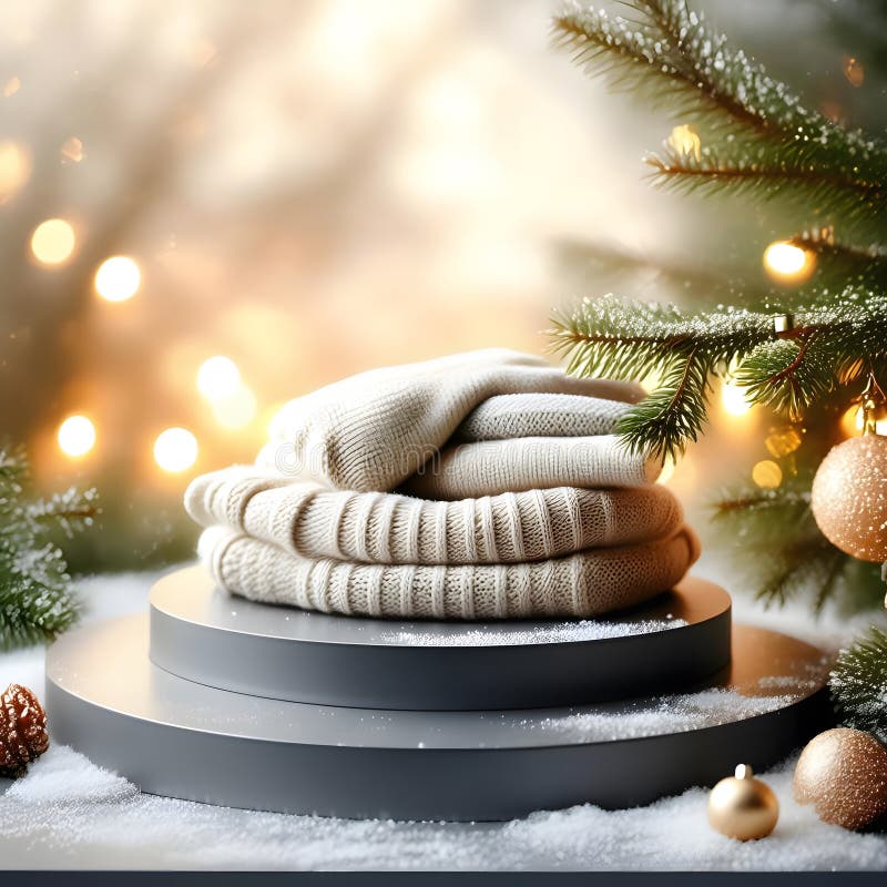 Knit Haven Soft Metal Podium in Natural Setting Stock Illustration ...