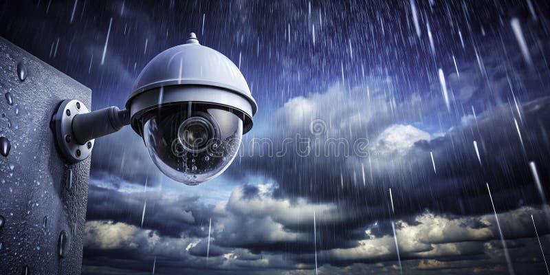 Unwavering Outdoor Security a Robust Weatherproof Dome Camera System ...