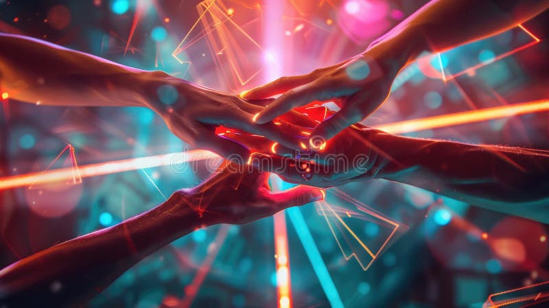 Experience the Unity of a Team in a Futuristic Cyberspace with Hands ...