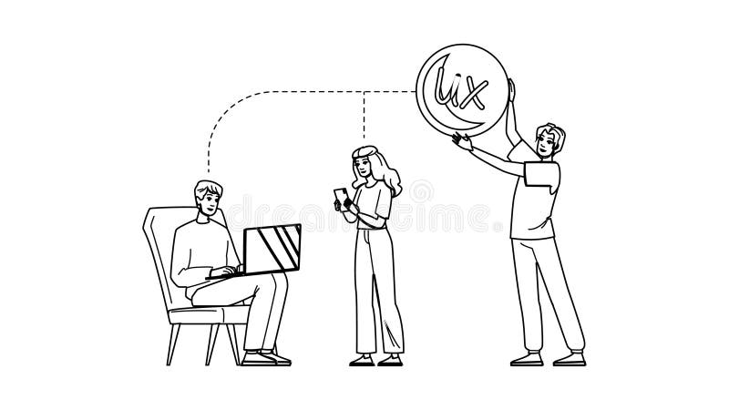 Experience User Research Website Vector Stock Illustration - Illustration of observation ...