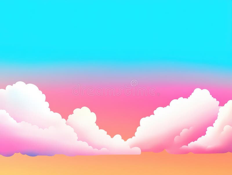 Experience a Vibrant Cloud Layout with Bold, High Saturation Colors ...