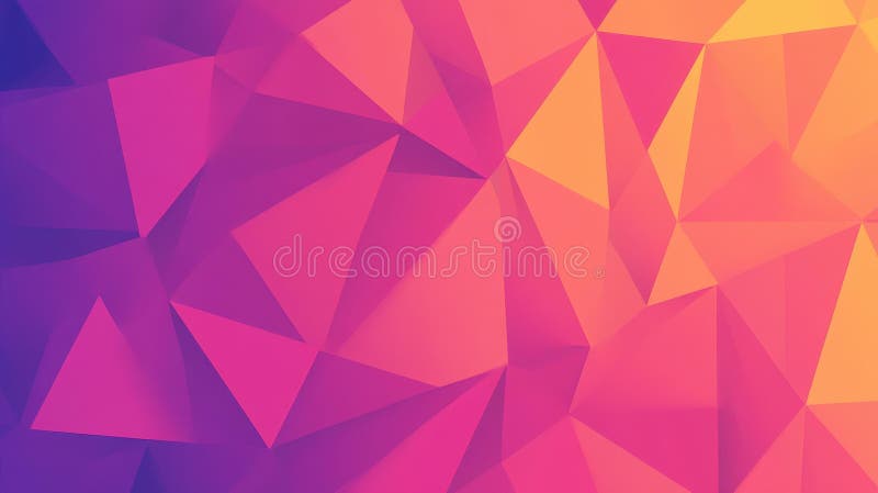 Experience Vibrant 2D Triangular Shapes with Depth, Blending Modern ...