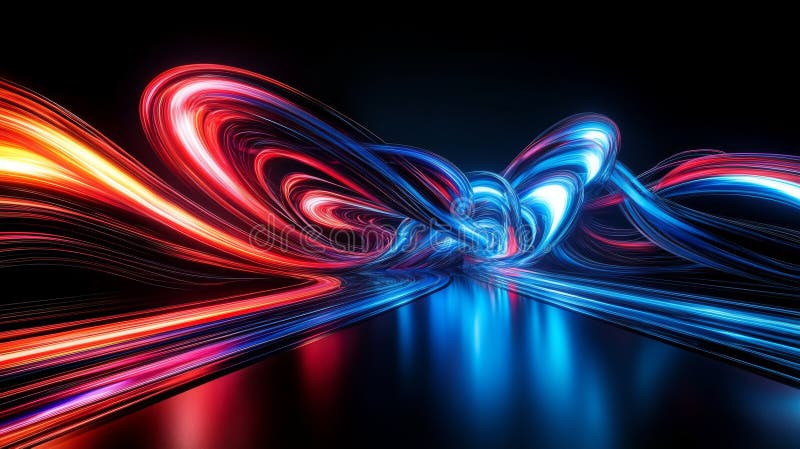Experience the Vibrant and Dynamic Light Trails that Represent Abstract ...