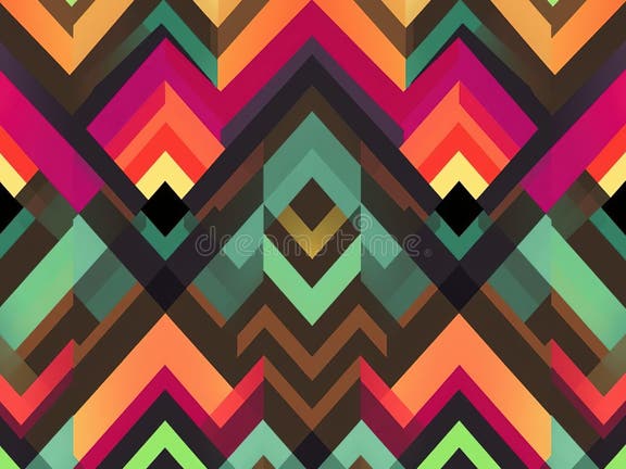 Dynamic Chevron Patterns a Striking AIGenerated Graphic Design ...