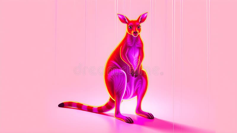 Wallaby Stripes a Captivating Visual Symphony of Color and Movement ...