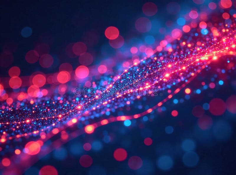 Dynamic Data Streams a Visual Symphony of Colorful Lines and Numbers Depicting Information Flow ...