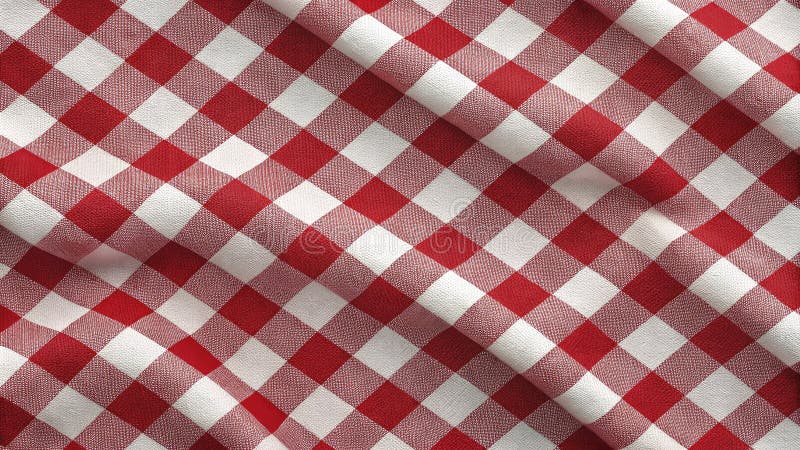 Seamless Diagonal Red Gingham Fabric Texture Ideal for ClothLike Backgrounds Wallpapers and More ...