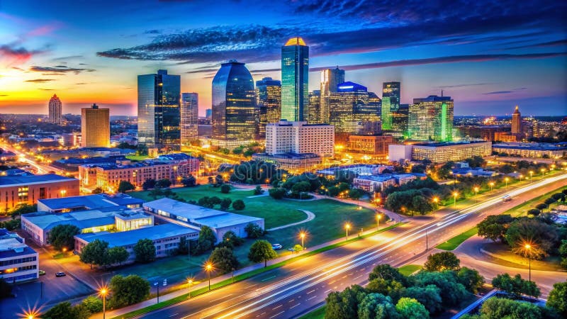 City Fort Worth Map Birdseye View Stock Photos - Free & Royalty-Free ...