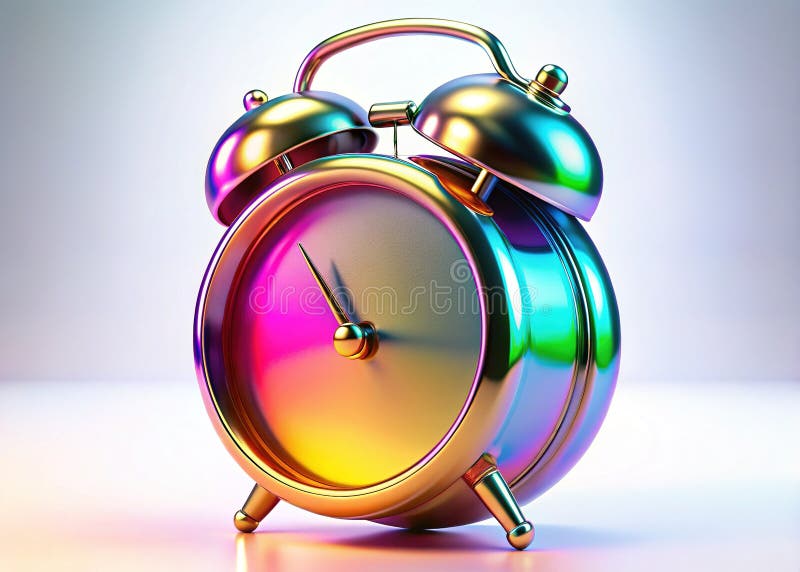 Stunning 3D Render of a Colorful Futuristic Alarm Clock Perfect for ...