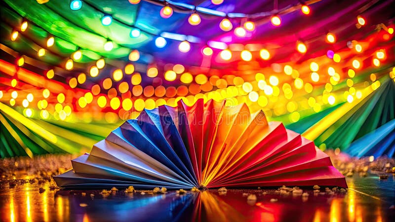 Festive Rainbow Folds Embrace a LowLight Pride Celebration a Double ...