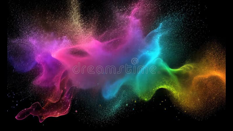 Colorful Abstract Wave of Light with Turbo Motion Effect Stock Video ...