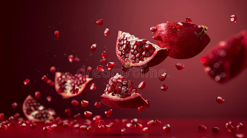 Experience the Vibrant Explosion of Pomegranate Seeds in this ...