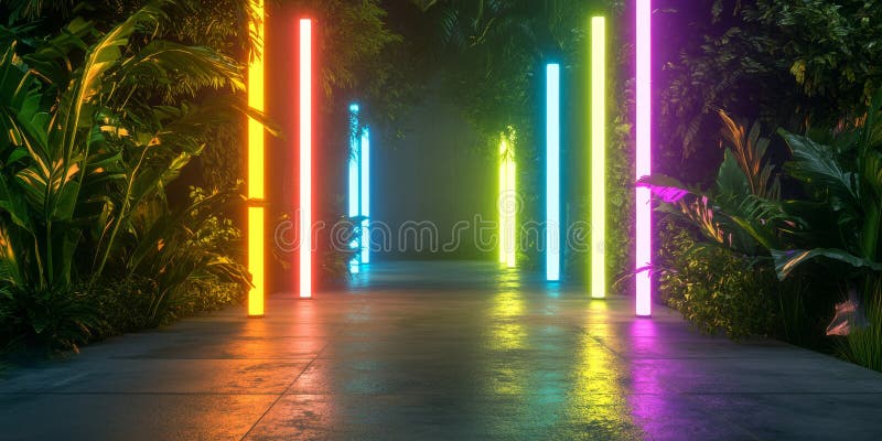 Experience a Vibrant LED Light Display Perfect for Enhancing Home Decor ...