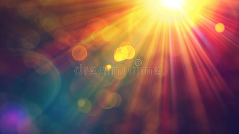 Experience Vibrant Light Rays Intermingled with Beautiful and Colorful ...
