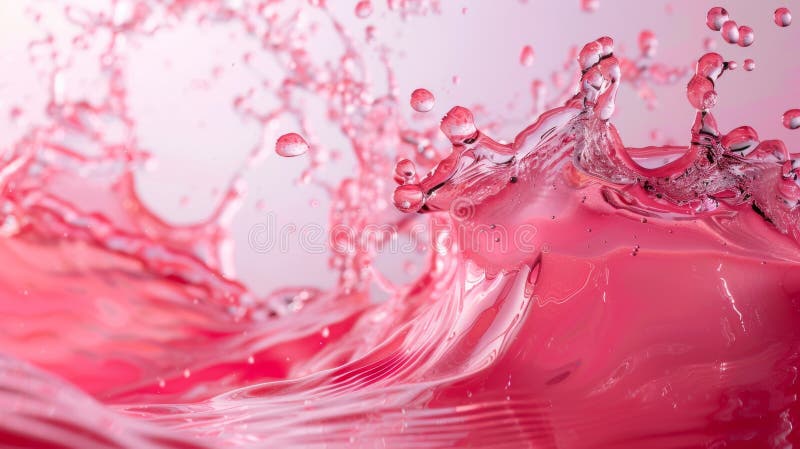 Experience the Vibrant Pink Splash with Dynamic Water Movement ...
