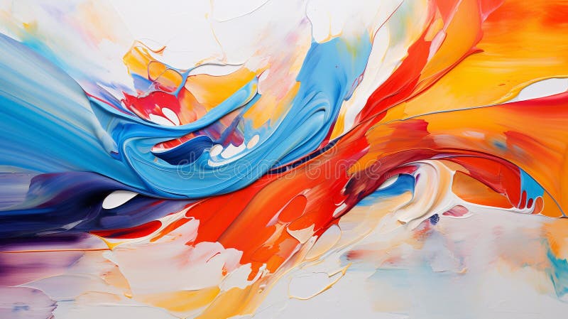 Vivid Splashes of Paint Abstract Expressionism Stock Illustration ...