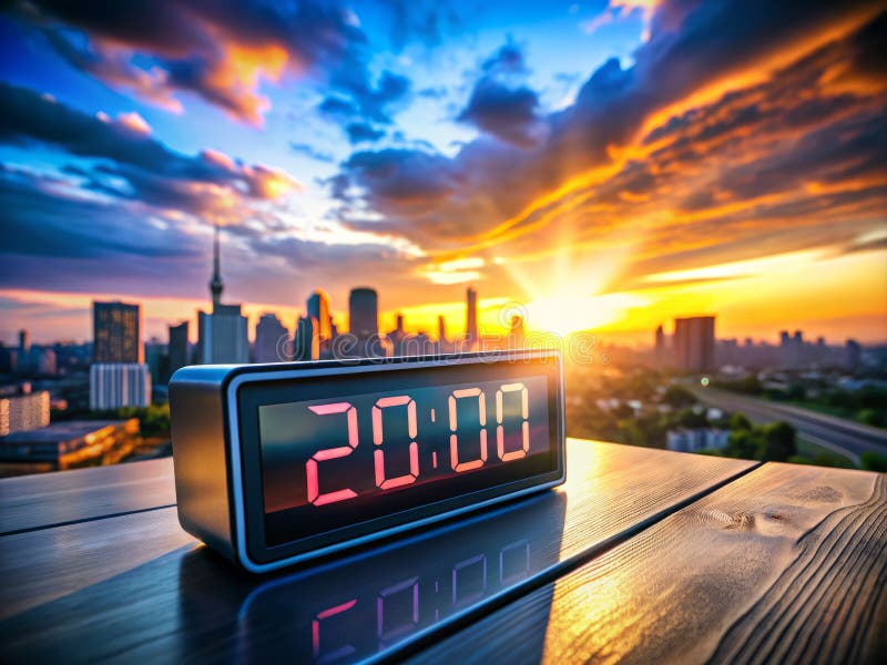 Effortless 20Second Countdown Timer a Stunning Panoramic Digital Clock ...