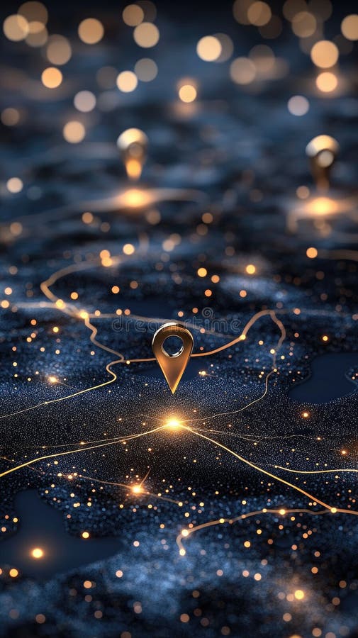 Experience a Visual Representation of a Global Network Connection Map ...