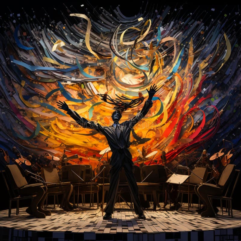 Whimsical Quill Symphony stock photo. Image of composed - 291938200