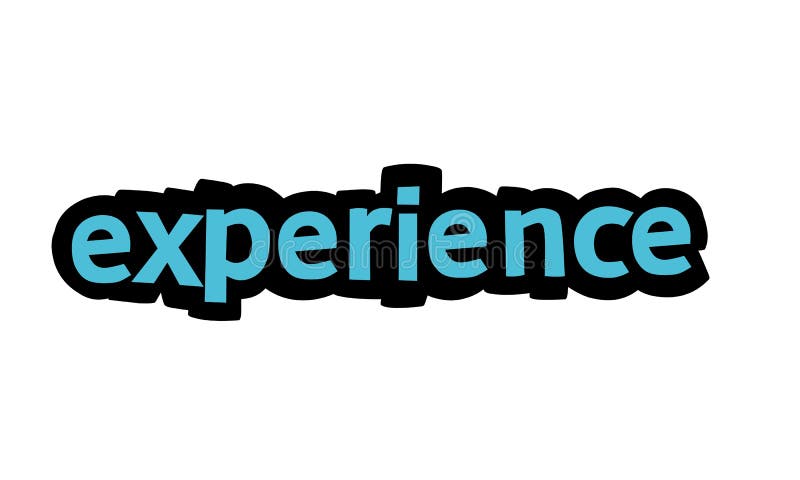 EXPERIENCE Background Writing Vector Design Stock Vector - Illustration ...