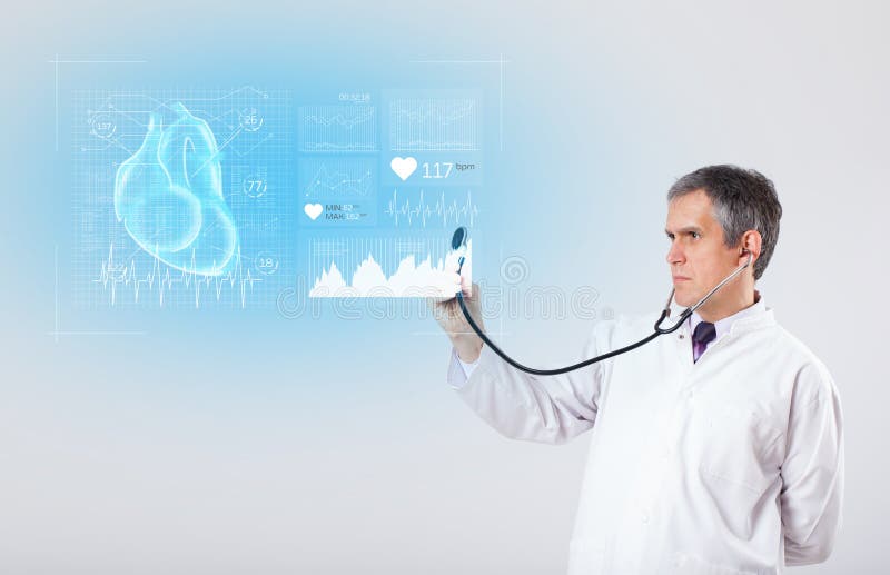 Cardiologist Presenting the Research Results Stock Photo - Image of ...