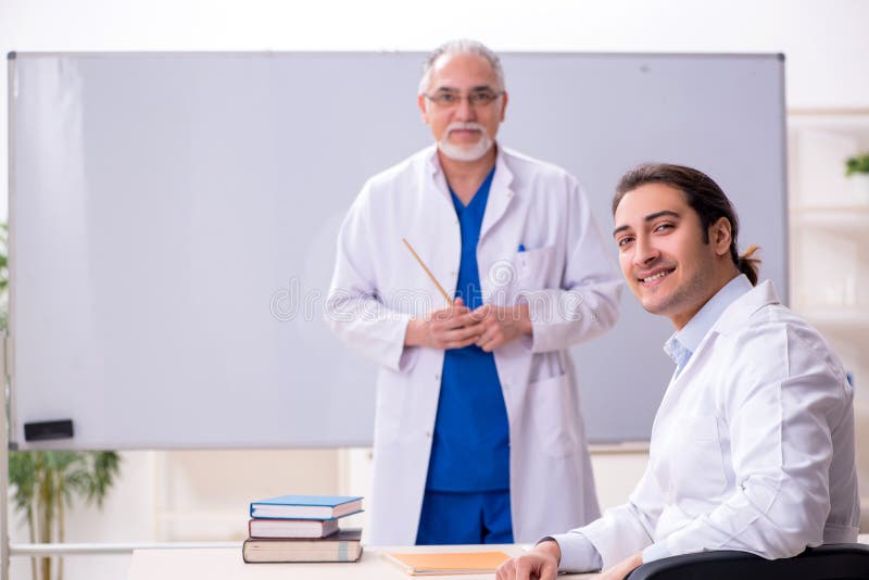 Doctor Teaching during the Lecture Stock Image - Image of education ...