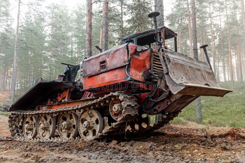 Experienced Rusty All-terrain Vehicle Stock Photo - Image of large ...