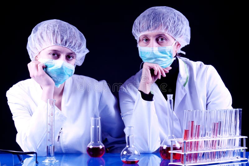 Experienced Scientist and Assistant Stock Photo - Image of chemistry ...