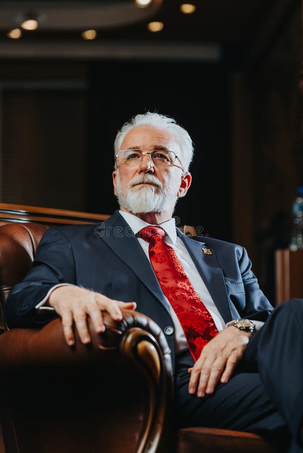 Experienced University Rector with Confident Posing in Modern ...