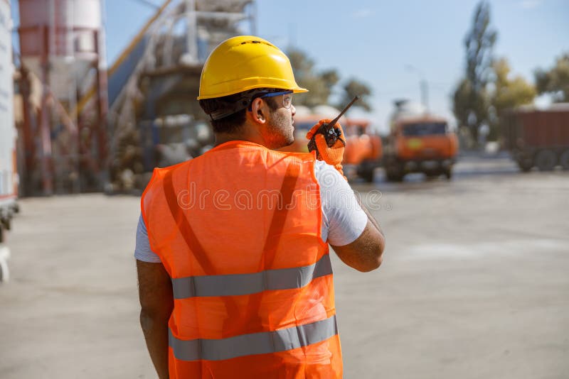 Experienced Worker Concentrating at His Work in Plant Stock Image ...