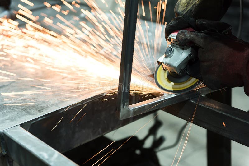 Experienced Worker is Laboring with Concentration Stock Photo - Image ...