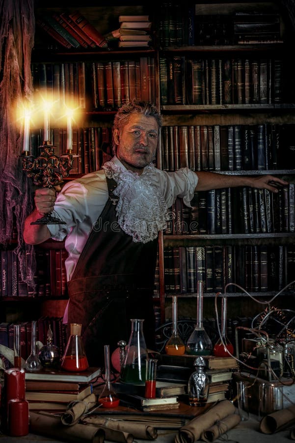 Ancient laboratory stock photo. Image of flasks, alchemy - 45270794