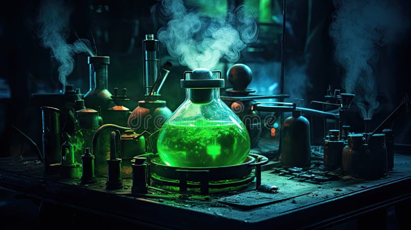 Science Flask Bubbling Stock Illustrations – 431 Science Flask Bubbling ...