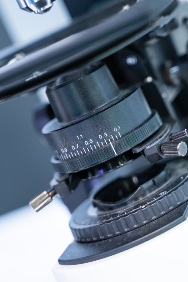 Digital Camera Microscope in Experiment Science Laboratory Stock Photo ...