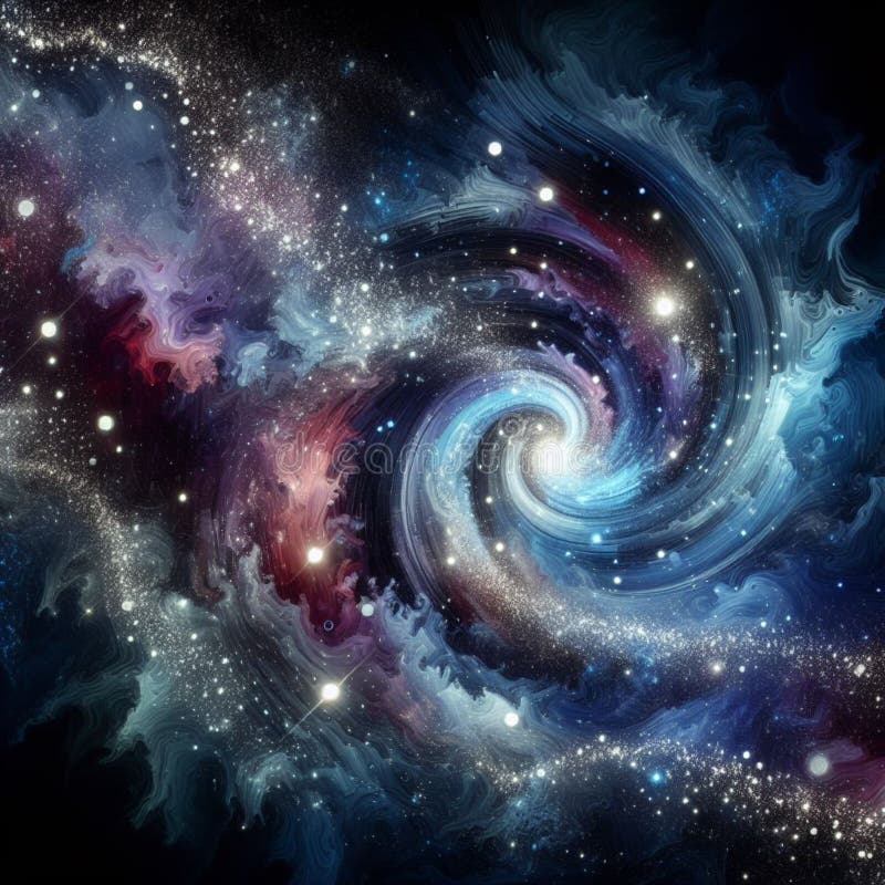 Experiment with Galaxy Themes Stock Illustration - Illustration of ...