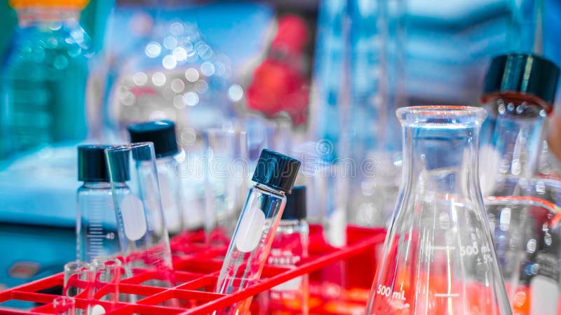 Experiment Glass Test Tube Set Equipment Stock Photo - Image of ...