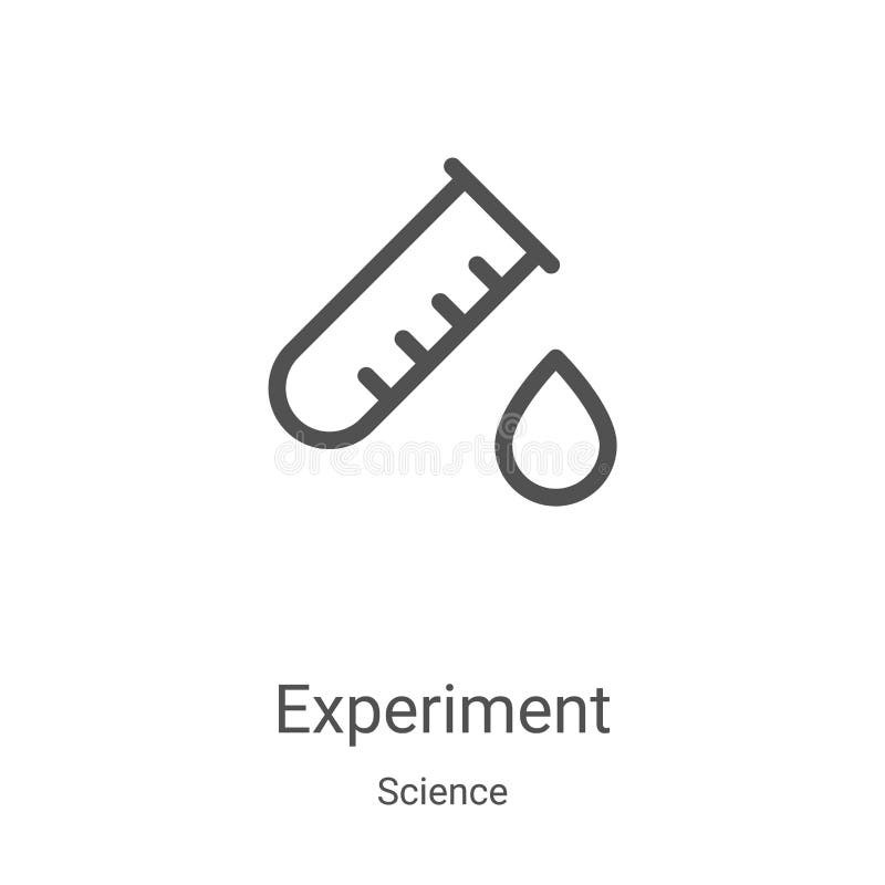 Experiment Icon Vector from Science Collection. Thin Line Experiment ...