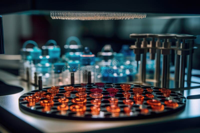 An Experiment in a Laboratory, with Close-up of Nanomaterials and Their ...