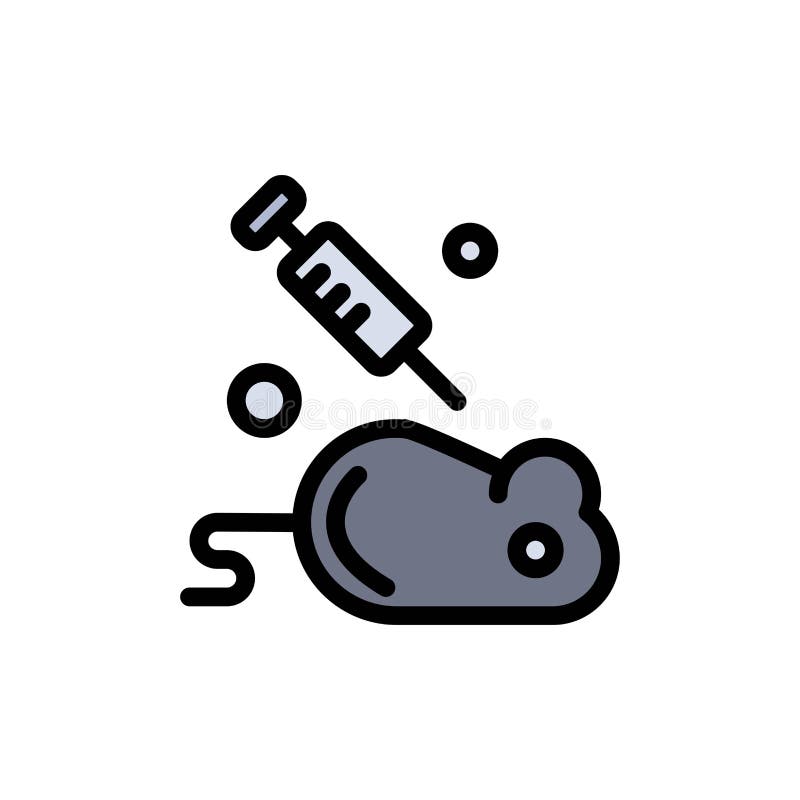 Experiment, Laboratory, Mouse, Science Flat Color Icon. Vector Icon ...
